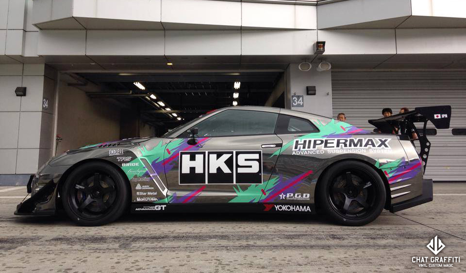 “HKS” R35 GT-R -Design- | VINYL CUSTOM MAGIC CHAT GRAFFITI